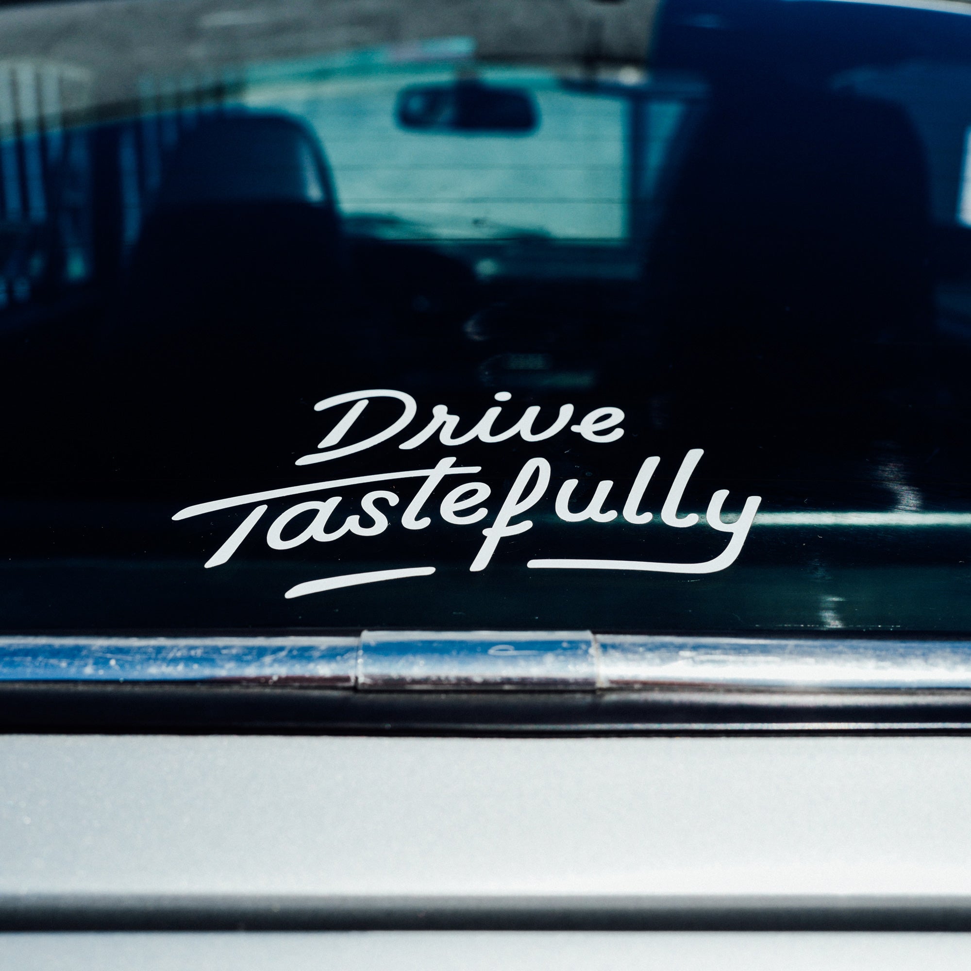 “Drive Tastefully” Vinyl Decals Are Now In The Petrolicious Shop