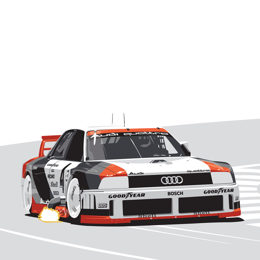 This Iconic Audi 90 GTO IMSA Race Car Print Is Now Available In The Pe ...
