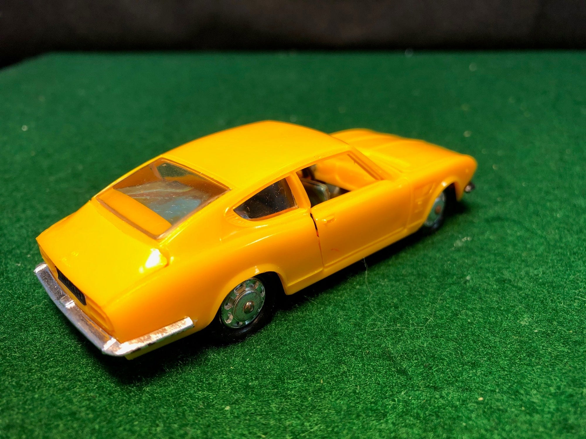 Fiat Dino Coupe Bertone Yellow by Norev 1:43 (163)(No box) - Petrolicious